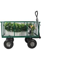 China Convenient Portable Steel Mesh Yard Garden Jumbo Crate Wagon for Heavy Duty Tasks for sale