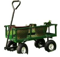 China 86*46*85 Four Wheel Cart Wagon Mesh Structure for Convenient Hauling and Transport for sale