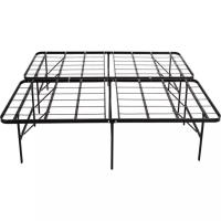 China Folded Heavy Duty Full Size Double Folding Metal Mesh Frame Bed for Family or Hotel for sale
