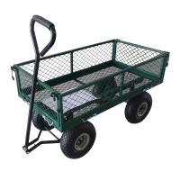 China Tools Heavy Duty Lawn Garden Yard Trolley Wagon Cart 86*46*85 for sale