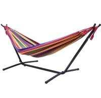 China Outdoor Swing Bed Double Hammock with Stand and Carry Bag Customized Color 20LBS Capacity for sale