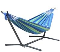 China Outdoor Swing Bed Double Hammock with Stand and Carry Bag Customized Color 20LBS Capacity for sale
