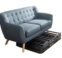 China Portable Queen Size Metal Platform Bed Frame Fold Twin Xl Under Bed for Apartment Living for sale