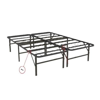 China Coastal Design King Iron Frame Bed Simple Strong and Easy to Fold for a Luxurious Sleep for sale