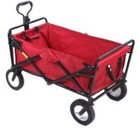 China All Terrain Wheels Iron Beach Wagon for Outdoor Camping and Collapsible Folding Design for sale