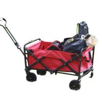 China All Terrain Wheels Iron Beach Wagon for Outdoor Camping and Collapsible Folding Design for sale