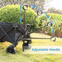 China Outdoor Heavy Duty Iron Wagon Utility Folding Cart for Shopping and Camping Supplies for sale