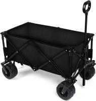 China Outdoor Heavy Duty Iron Wagon Utility Folding Cart for Shopping and Camping Supplies for sale