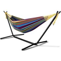 China 260KGS Weight Capacity Portable Free Standing Hammock Chair with Double Hammock Stand for sale