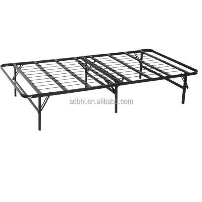 China Bedroom Smart Base Modern Foldable Metal Platform Bed Frame with Customized Logo for sale
