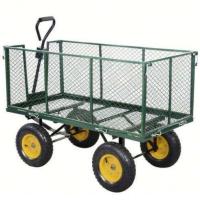 China 500LBS Weight Capacity 17KGS Metal Mesh Cart Wagon for Heavy Duty Material Handling for sale