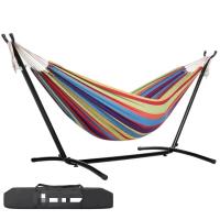 China General Beach Hammock Stand Outdoor Furniture Canvas Hammock With Stand for Outdoor for sale