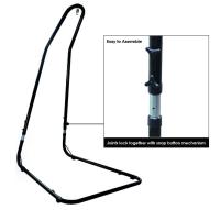 China Multiple Adjustable Weather Resistant Curved Hammock Chair Swing Stand for Modern Living Room for sale