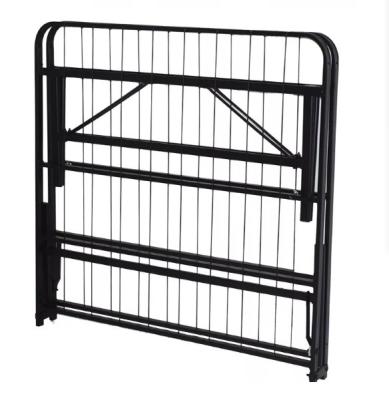 China Modern Black Metal Single Bed that Folds for Easy Storage in Limited Space and Convenient for sale