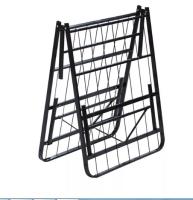 China Foldable Metal Folding Bed Frame for Bedroom Hotel or Outdoor Folded Yes King Size for sale