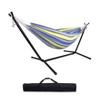 China Outdoor Furniture Double Person Portable Metal Hammock With Stand Strong and Durable for sale