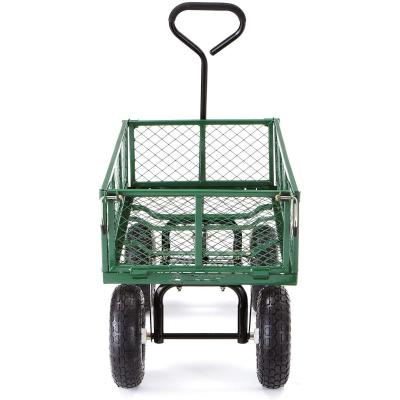 China Versatile Steel Mesh Garden Trolley Cart for All Your Gardening Tasks for sale