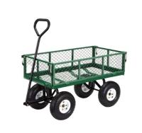 China Versatile Steel Mesh Garden Trolley Cart for All Your Gardening Tasks for sale