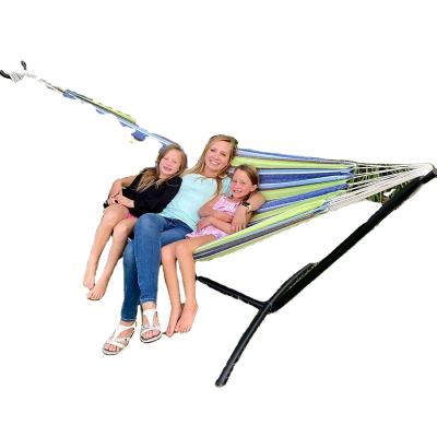 China Mail Packing Outdoor Garden Hammock With Stand Easy Collapsible and Convenient Swing for sale