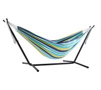 China Easy Collapsible Two Person Adjustable Hammock Bed With Steel Stand For Outdoor and Indoor for sale