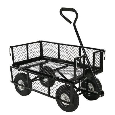 China 500LBS Garden Mesh Cart The Best Choice for Effortless Leaf Collection and Transport for sale