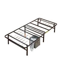 China School Extra Bed Bedroom Furniture Modern Metal Tube Foldable Bedroom Single Sized Hotel for sale