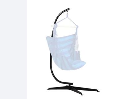 China Outdoor Activity Portable Metal Black Hammock Chair Stand for Hanging Chairs for sale