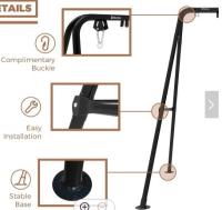 China Portable Adjustable Heavy Duty Hammock Stand Freestanding Frame for Outdoor Furniture for sale