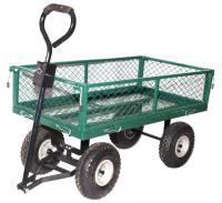 China 300LBS Heavy Duty Lawn Garden Yard Trolley Wagon Cart for Tools for sale