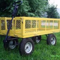 China 300LBS Heavy Duty Lawn Garden Yard Trolley Wagon Cart for Tools for sale