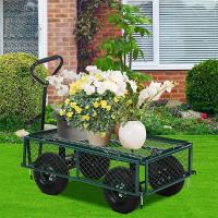 China 300LBS Heavy Duty Lawn Garden Yard Trolley Wagon Cart for Tools for sale