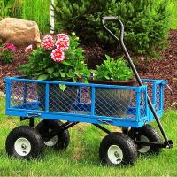 China Qingdao Port Four-wheel Mesh Trolley Moving Carts with Dimension L x W x H of 86*46*85 for sale