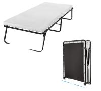 China Sleep Master Folding Guest Bed Frame with Comfort Foam Mattress Convenient Oxford Style for sale