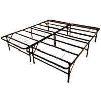 China Space Saving Heavy Duty Metal Frame Folding Metal Bed Frame Queen with Customized Logo for sale