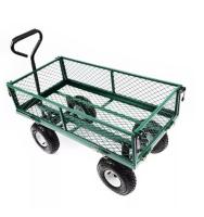 China Outdoor Four-wheel Garden Mesh Wagon Cart for Yard and Garden Organization for sale