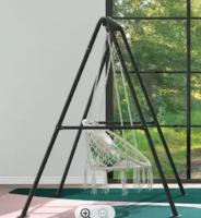 China Indoor/Outdoor Hanging Chair Stand Only Stand with Foldable Design Hammock Stand for sale