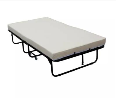 China Mail Packing Y Black Metal Folding Bed Furniture for Single and Double Modern Style for sale