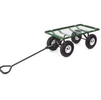 China 20LBS Capacity Silver Garden Trailer Four-wheel Design for Smooth Transport and Haulin for sale