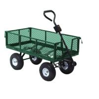 China 20LBS Capacity Silver Garden Trailer Four-wheel Design for Smooth Transport and Haulin for sale