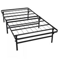 China Customized Logo and Storage King Low Full Size Adjustable Foldable Metal Folding Bed Frame Base for sale