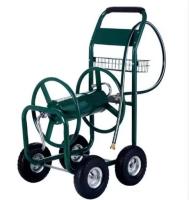 China Qingdao Port Loading 19LBS Metal Garden Water Hose Reel Cart with Portable Water Pipe for sale