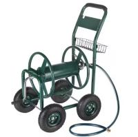 China 500KGS Weight Capacity Stainless Steel Garden Water Hose Reel Cart for Outdoor Watering for sale