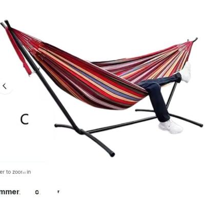 China Adjustable Steel Stand Double Hammock for Modern Design Style Camping Bed for sale