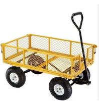China Portable Trolley Green Adjustable Folding Utility Wagon for Outdoor Camping Beach for sale