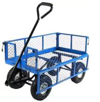 China Portable Trolley Green Adjustable Folding Utility Wagon for Outdoor Camping Beach for sale