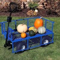 China 400-lbs Capacity Hand Trolley Truck Dump Dolly for Heavy-duty Four-wheel Garden Cart for sale
