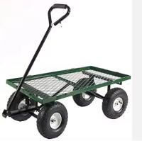 China 400-lbs Capacity Hand Trolley Truck Dump Dolly for Heavy-duty Four-wheel Garden Cart for sale