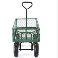 China 400-lbs Capacity Hand Trolley Truck Dump Dolly for Heavy-duty Four-wheel Garden Cart for sale