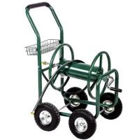 China Convenient Iron Garden Irrigation Hose Reel Cart with Two Wheels and Durable Material for sale