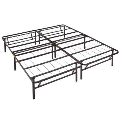 China King House Bedroom Smart Base Metal Platform Bed Frame with Foldable and Morden Design for sale